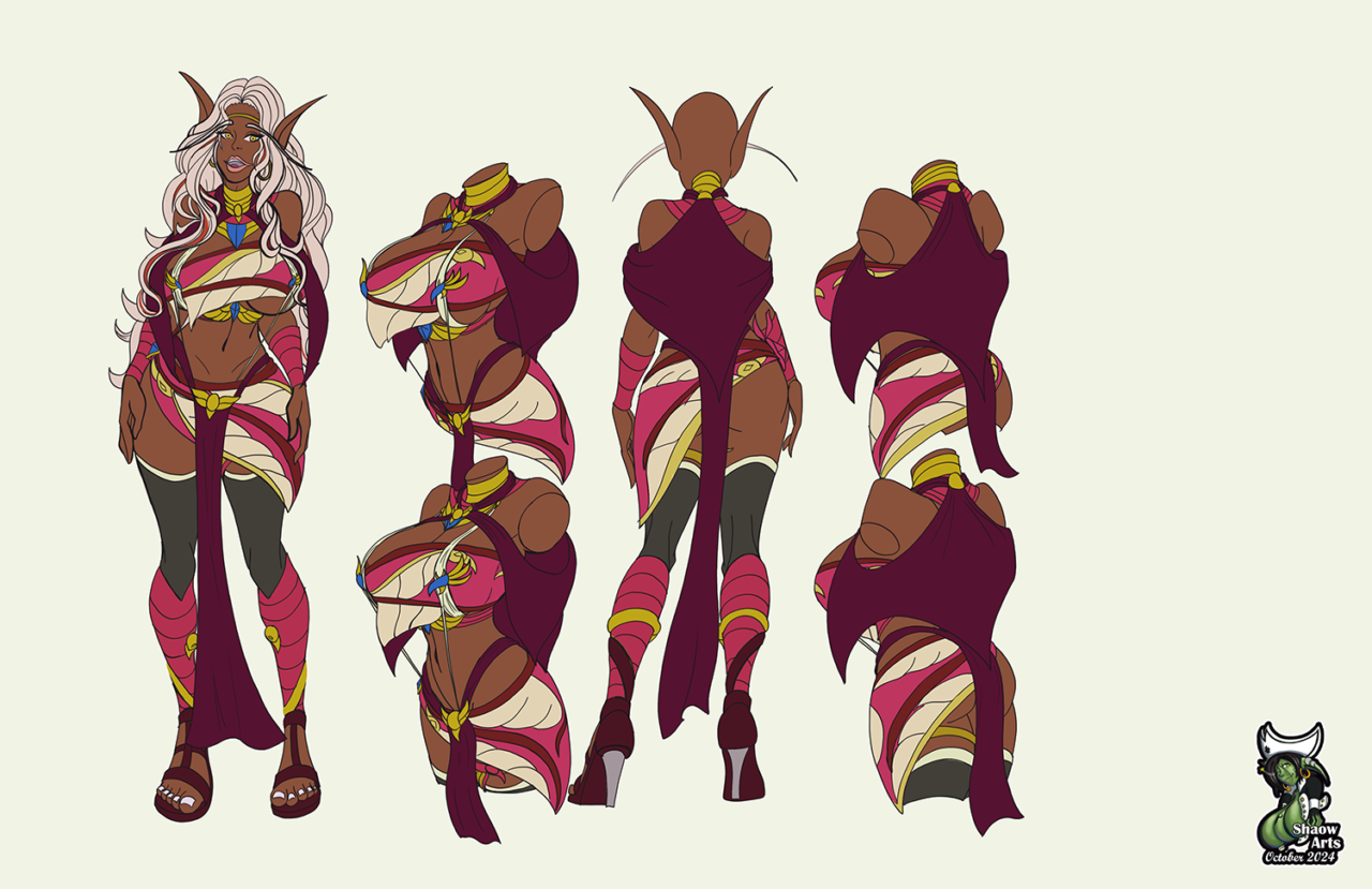 Toma Ra – Jade Empress Model Sheet - ShaowArts